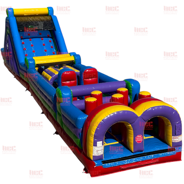 70 Foot Obstacle-Rock Climb Slide